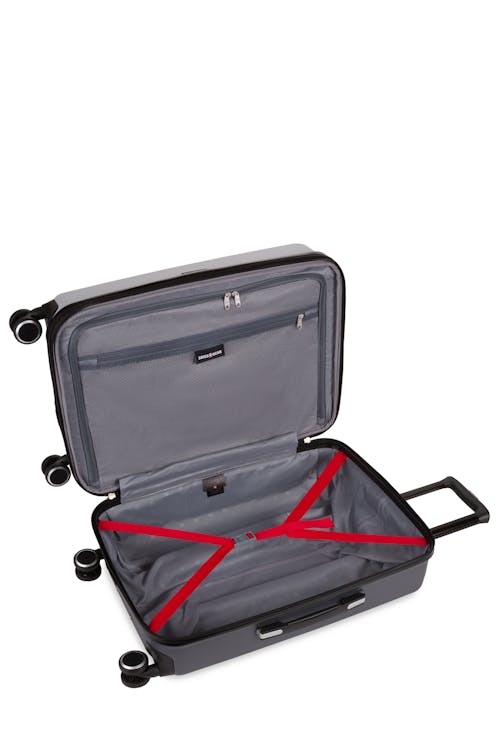 Swissgear 8028 24 Expandable Hardside Spinner Luggage - Light Gray/Ash Gray